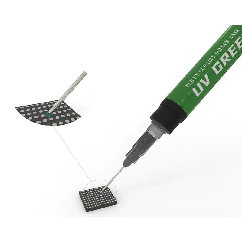 2UUL PCB UV Curable Solder Mask with 3pcs 6mm Thin Needles — Repair Outlet
